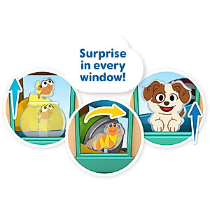 SESAME STREET 'Round The Neighborhood 4-Piece Ball Drop Playset and Figures, Sounds and Phrases, Kids Toys for Ages 12 Month by Just Play