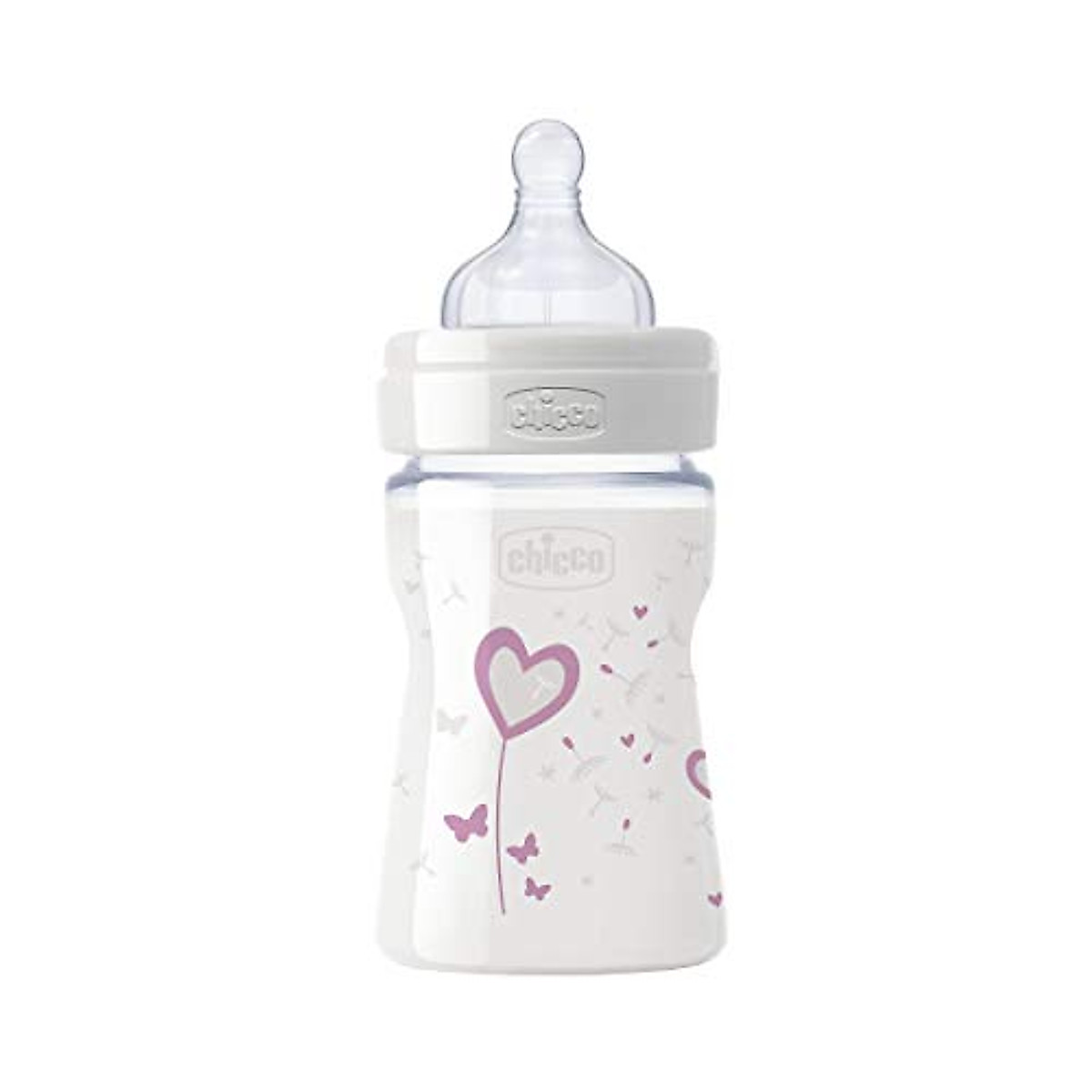 Chicco Baby Bottle and Glass Wellness Model Silicone 150ml + 0Mesi