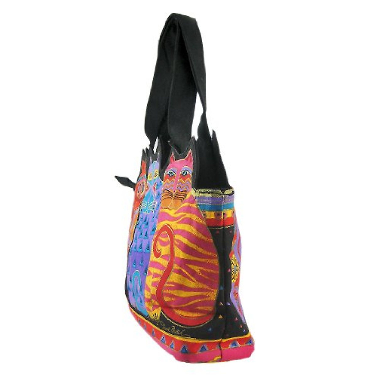Laurel Burch `Tres Gatos` Medium Tote Bag Three Cats