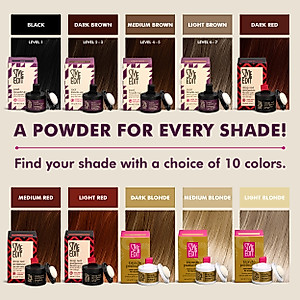 Style Edit Root Touch Up Powder for Light Brown Hair | Cover Up Hair Color for Grays and Roots Coverage | Mineral Infused Binding Hairline Powder