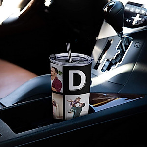 Personalized Picture Travel Tumbler for Dad Gift on Father's Day from Daughter Son Custom Coffee Mug Cup