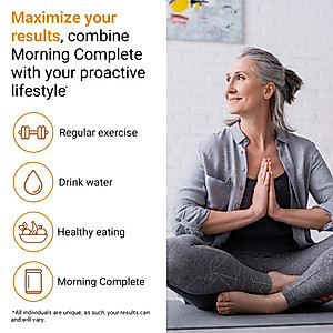 ACTIVATEDYOU Morning Complete Daily Wellness Greens Superfood Drink Mix for Gut Health w/Prebiotics, Probiotics, Antioxidants, Green Superfoods, 10 Billion CFUs, 30 Servings (Citrus)