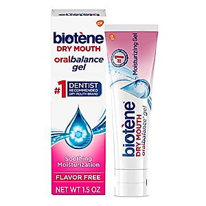 biotène Oral Balance Moisturizing Gel, Alcohol Free Gel and Dry Mouth Gel, Flavor Free, 1.5 Oz