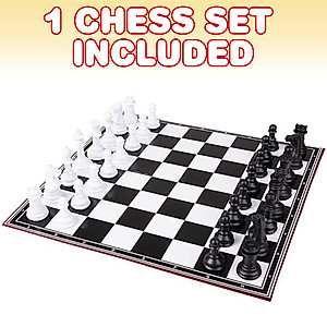 Gamie Chess Board Game, 14 Inch Family Board Game for Game Night, Indoor Fun and Parties, Develops Logical Thinking and Strategy, Best Gift Idea for Kids