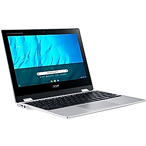 Acer Spin 2023 Flagship X360 2-in-1 Convertible Chromebook Laptop Business,11.6‘ HD Touchscreen IPS,8-Core MediaTek MT8183C Processor,4GB RAM,64GB eMMC,Wi-Fi 5,Chrome OS+HubxcelAccessory,Pure Silver