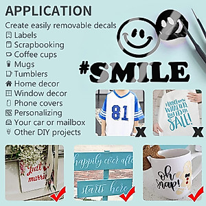 Glossy Black Permanent Vinyl for Cricut, Lya Vinyl Glossy Black 12" x 50Ft Permanent Adhesive Vinyl Roll for CRI-Cut, Silhouette Cameo, Vinyl Roll for Craft Cutter