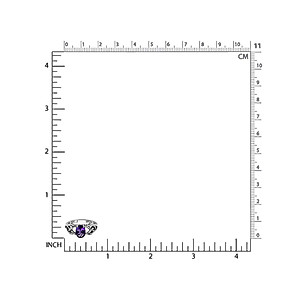 Silvershake 1.18ct. Natural African Amethyst 925 Sterling Silver Celtic Knot Solitaire Ring Size 9