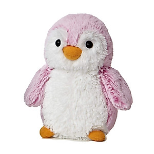 Aurora® Playful Pompom Penguin™ Brights Stuffed Animal - Vibrant Companions - Endless Fun - Pink 6 Inches