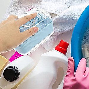 LIFKOME Foaming Soap Box with Soap Dish Multifunctional Soap Box Holder with Roller Brush Soap Tray Soap Saver Case for Travel Bathroom Kitchen Soap Storage Laundry Box