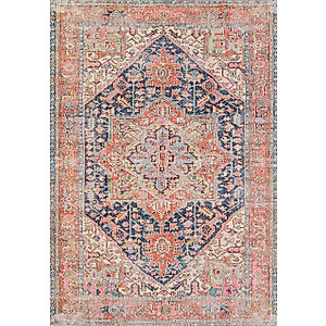 Momeni Chandler Medallion Area Rug, 5'6" X 8'6", Navy