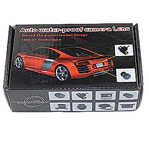 Backup Camera with Waterproof HD 8 LED Night Vision Rear View Camera and 170 Degree Super Wide Angle Reverse Camera for Cars Parking Assistance Metal Housing