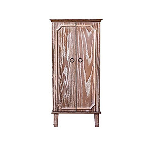 Hives and Honey Cabby Armoire Fully Locking Jewelry Cabinet, OAK