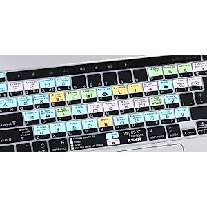 XSKN Mac OS X Silicone Shortcut Keyboard Cover Skin for 2019 New MacBook Pro 16 inch A2141 and 2020 New MacBook Pro 13.3 inch A2338 M1 A2251 A2289 with Touch Bar & Touch ID US and EU Common Version