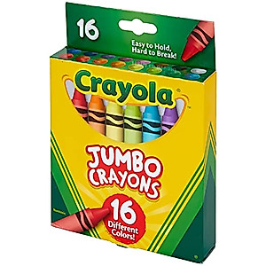 Crayola Jumbo Crayons, Assorted Colors, Great Toddler Crayons, 16 Count