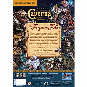 Lookout Games Caverna The Cave Farmers The Forgotten Folk Board Game EXPANSION | Cooperative Farming Strategy Game for Adults and Kids | Ages 12+ | 1-7 Players | Avg. Playtime 30-210 Minutes | Made by