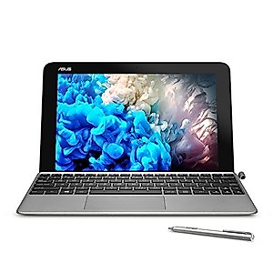 ASUS 10.1” Transformer Mini T103HA-D4-GR, 2 in 1 Touchscreen Laptop, Intel Quad-Core, 128GB SSD, Grey, pen and keyboard included
