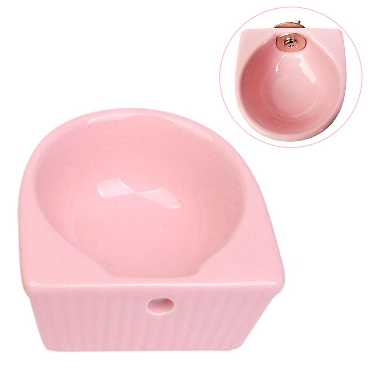 Oncpcare Small Animals Bowl, Hamster Feeder Cups, Detachable Cage Feeder Dish Cage Accessories for Small Animals Guinea Pig Chinchilla Hedgehog Ferret Rabbit Mink Parrot Squirrels Sugar Glider