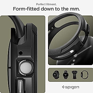Spigen Liquid Air Armor Designed for Google Pixel Watch Case Anti-Scratch Protective Soft TPU Cover Case (2022) - Matte Black