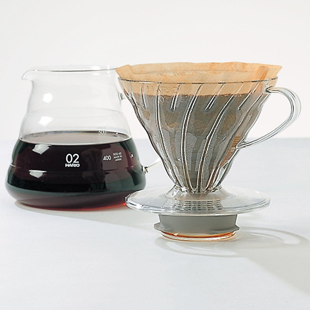 Hario V60 Glass Range Coffee Server, 600ml, Clear