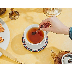 Silver Buffalo Disney Beauty and the Beast Chip Girl in the Castle Foil Ceramic Teacup and Saucer, 12-Ounces