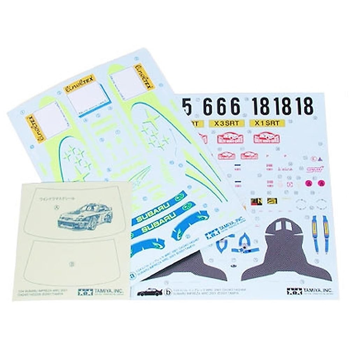 Tamiya Subaru Vehicle 300024240 Impreza WRC 2001 Car Model Kit 1:24, Multicoloured, 183.5 mm Length