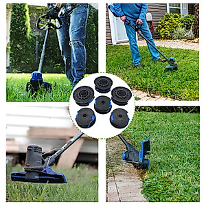 QUASION KST-120X Weed Eater String Trimmer Line 0.065" 20Ft 6-Pack,Compatible with Kobalt KST 120X-06 Electric Weed Wacker String Trimmer Spool,Pre-Wound Dual Line