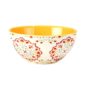 Certified International Francesca All Purpose 12 oz. Bowls, Set of 6 Assorted Designs, Multicolored