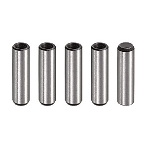 uxcell M6 Internal Thread Dowel Pin 5pcs 10x35mm Chamfering Flat Carbon Steel Cylindrical Pin Bed Bookshelf Metal Devices Industrial Pins
