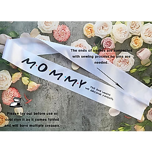 2 PCS Baby Shower Mom Dad Sash, The one Where we Become Parents Gender Reveal Pregnancy Announcement Decorations, Future Mummy Daddy Gift