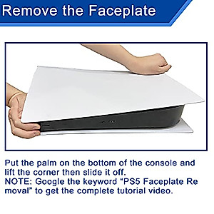 PS5 Logo Underlay Sticker for Playstation 5 Console & PS Logo Vinyl Decal Sticker for DualSense Controller (Classic Retro-Look Color) - 2 Packs