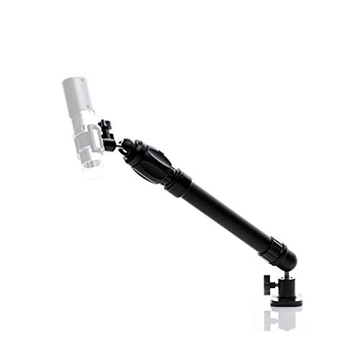 Versatile Positioning Stand for USB Microscopes with C-Clamp Base