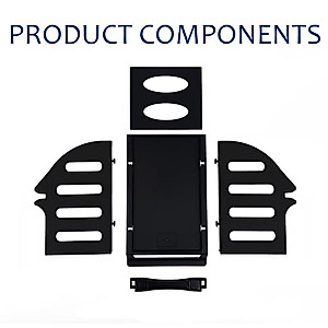 Millaass Thermal Label Holder, for Rolls and Fan-Fold Labels, Plastic, Work with Desktop Label Printer for Office and Home, Label Stand, Sticker roll Holder