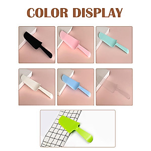 TorSor 20 Pack Disposable Cake Cutter Slicer Plastic Serrated Cutting Knife Server Spatula Knives Serving Utensils for Pie Pizza Pastry Dessert Bakery Bread Kitchen Wedding Birthday Party