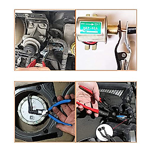 4pcs Hose Clamp Pliers Set,Fuel Line Pliers Set with Case,Hose Removal Plier,Fuel Filter Caliper,Hose Pipe Clamp Plier,Hose Grip Pliers for Automotive Coolant Fuel Oil Water Pipe Repair Tools