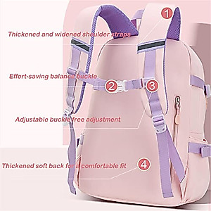 VJQB Bunny Backpack, Bunny School Backpack, Bunny Backpack for Girls, Bunny Backpack for School (A-Large-Purple)