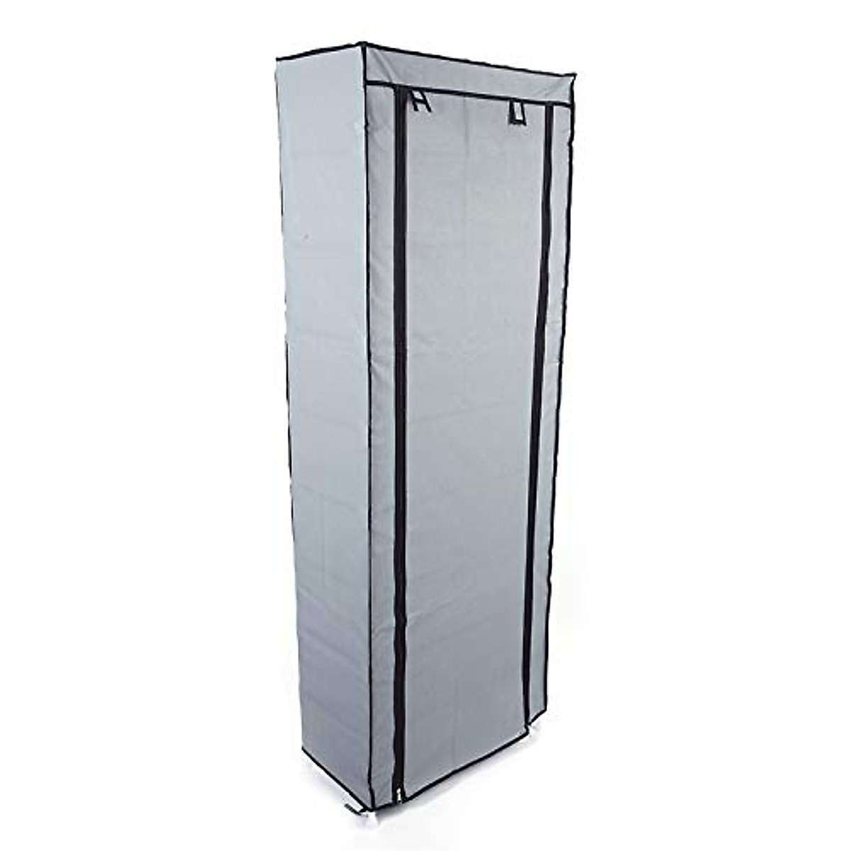 Tuklye 10-Tier Shoe Rack, Shoe Organizer with Dustproof Cover, Non-Woven Shoe Storage Cabinet, Gray…