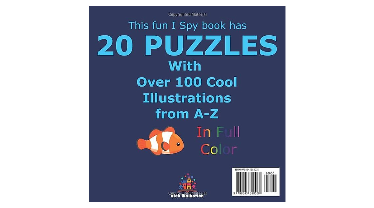 I Spy Ocean Animals Book for Kids Ages 2-5