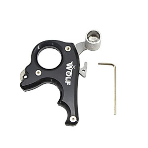 SHARROW Archery Release Aids 3 Fingers Compound Bow Release Aids Gear Compound Bow Accessory(Black)