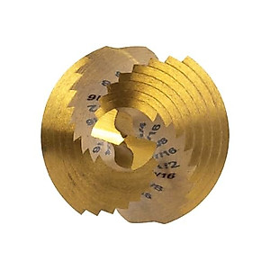 Klein Tools 25963 Step Drill Bit, 1/4 to 3/4-Inch, Spiral Double-Fluted, Cuts Thin Metal, Plastic, Aluminum, Wood, 1/4-Inch Hex Shank, VACO