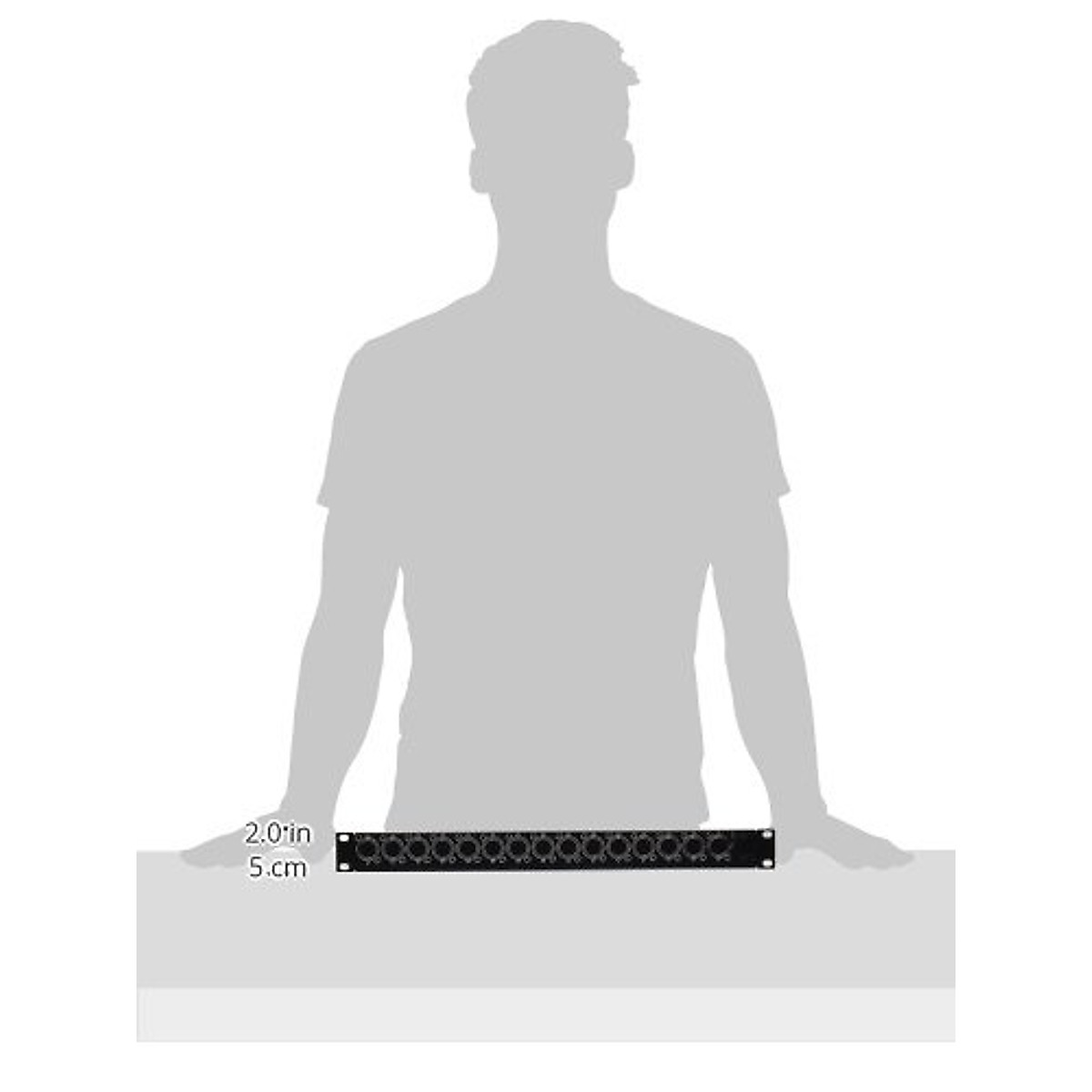 Gator Rackworks Rack Mount Universal Knockout Panel Accessory for Cable Management; 1U Size (GRW-PNLUNIKO),Black