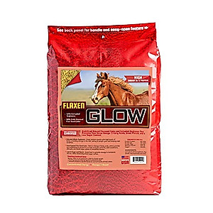 Horse Guard Glow 40 lb, Aids in Weight Gain and Improves Coat and Condition, Includes Omega-3’s