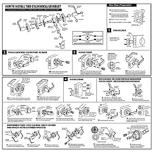MrArm Commercial Door Lever Lock, Heavy-Duty Locking Door Handle, Designer Door Handles, Cylindrical Lever Lock, Non-Handed Grade 2 Industrial Standard Door Handle, Satin Chrome(Keyed Entry)