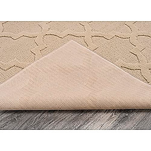 Garland Rug Quatro 6 ft. x 9 ft. Area Rug Tan