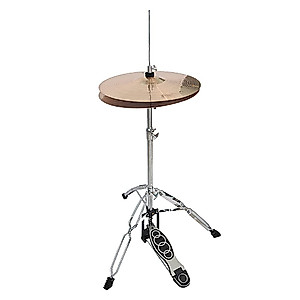 Professional Foldable Hi-Hat Stand,Control Style Drum Hi-Hat Cymbal Stand with Pedal (Cymbals not included)