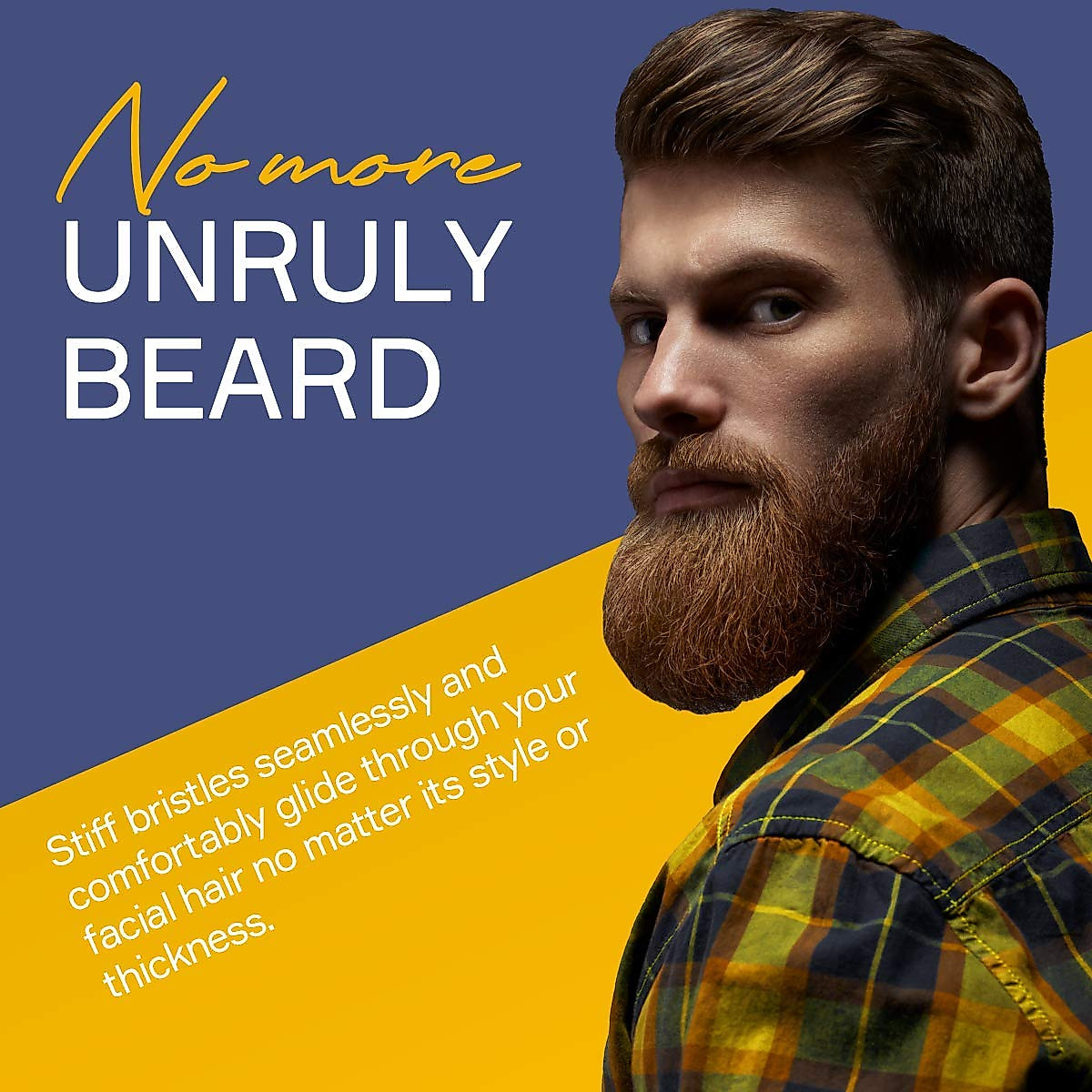 Seven Potions Beard Brush For Men With 100% First Cut Boar Bristles. Made in Pear Wood With Firm Bristles To Tame and Soften Your Facial Hair