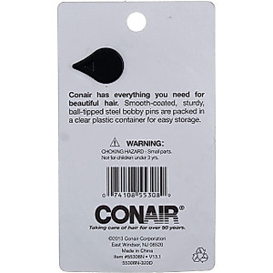 Conair Color Match Bobby Pins, Brown
