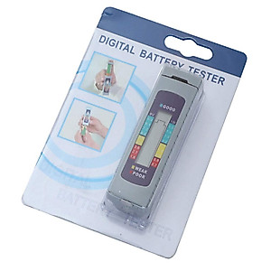 ULTECHNOVO Battery Tester Digital Capacity Tester Checker Measuring Tool for Lithium Battery AA/AAA/1.5V 9V Power Supply Tester Measuring Instrument Tools