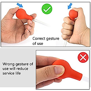 Aquarium Choice Coral Feeder Long Syringe Tube Liquid Fertilizer Feeder SPS HPS Marine Reef Coral Feeder Tool Fish Excreta Cleaner (1 Units 40CM/15.74 Inch)