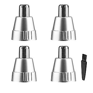GOMINYUF 4 Pcs Replacement Heads Compatible with Ear and Nose Hair Trimmer Clipper as The Photo Show-Include a Cleaning Brush