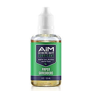 PlanetSafe AIM Paper Shredder Oil - Extreme Duty Lubricant - Home and Office - Safe, Non-Toxic, and Odorless Shredder Lubricant - Best Blade Performance - Cleans, Lubricates, Protects